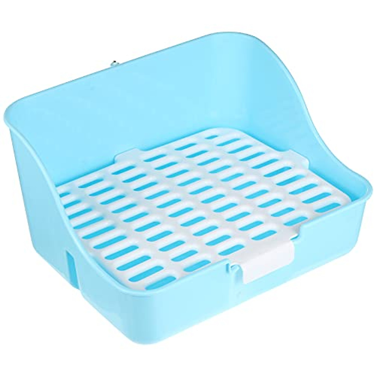 Ipetboom Box Animals Guinea Ferret/Silk Ferret Pig Pigs Corner Poop Pig/Hamster Bunny Tray Litter Cage Rabbit Pad for Animal Training Pet with Toilet Bedding Blue Golden Small Urinal