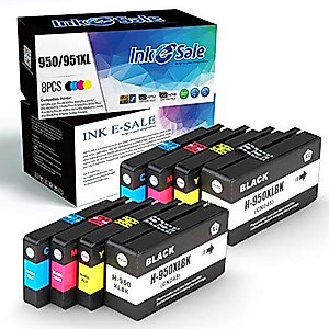 INK E-SALE Compatible 950 951 XL Ink Cartridge Replacement for HP 950XL 951XL High Yield Ink Cartridge 8-Packs for use with HP OfficeJet Pro 8600 8610 8100 8630 8660 8640 8615 8625 251DW 271DW