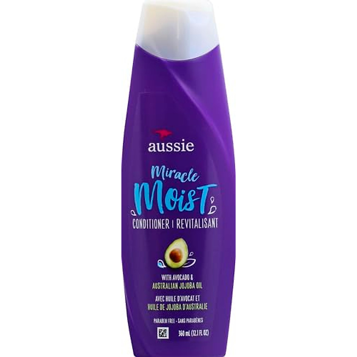 Aussie, ParabenFree Miracle Moist Conditioner w Avocado Jojoba Oil For Dry Hair, Citrus, 12.1 Fl Oz