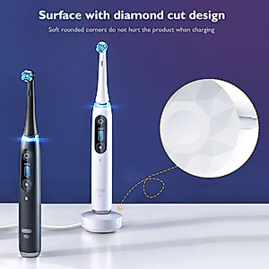 Replacement Charger Base Compatible with Braun Oral B iO Series 7 Series 8 Series 9 Electric Toothbrush, Magnetic Travel Charging Base for Oral-B iO Series 7 8 9 Replacement Model 3768 Power Cord