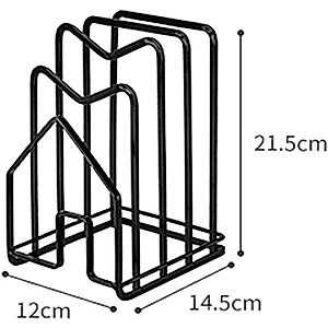 DRNKS Kitchen Pot Lid Rack Storage Rack Simple Space Saving Pot Lid Spoon Rack Kitchen Cookware Pan Pot Lid Organizer Rack-Pot Lid Cutting Board Rack Pot Lid Shelf Suitable for Kitchen