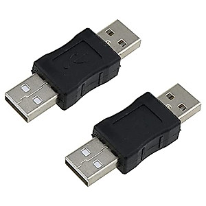 ZZHXSM 2PCS USB Adapter USB Male to USB Male Gender Changer Adapter Coupler Converter