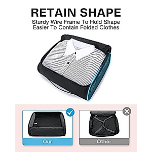 Hanging Packing Cubes for Travel, BAGSMART 6 Set Travel Organizer Cubes for Travel Accessories, Portable Suitcase Organizer Bags Set, Lightweight Stow and Go Travel Luggage Packing Organizer