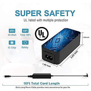 Nicpower AC Charger Adapter Fit for Acer Spin 1 3 5 SP113-31 SP315-51 SP314 SP314-51 SP314-53N N16W2 N17H2 N16W1 Laptop Power Supply Cord