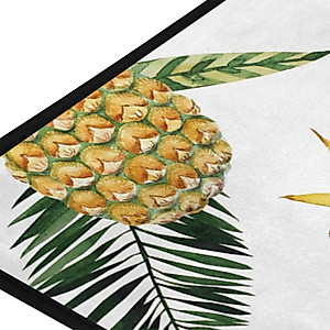 Kitchen Rug Mats 39 X 20 Inch Tropical Fruit Pineapple Soft Doormat Bath Rugs Runner Non-Slip for Home Decor