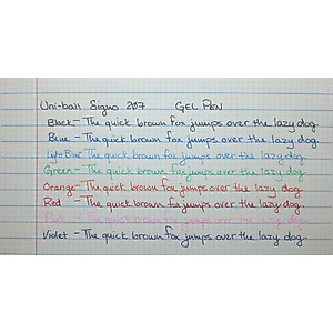 uni-ball 207 Retractable Gel Pens, Medium Point (0.7mm), Red, 2 Count