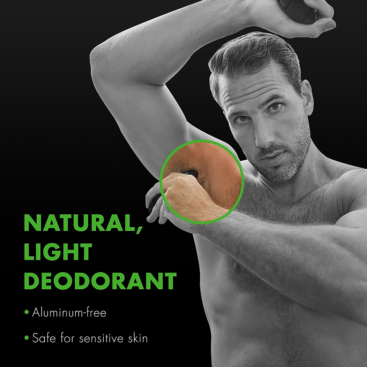 Tiege Hanley Natural Aluminum-Free Deodorant for Men - Clean Scent (Mint & Eucalyptus), 1-Pack - Mens Deodorant for All Skin Types Including Sensitive Skin, Paraben-Free Men's Deodorant