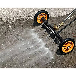 GDHXW Dual-Function 5 Nozzles Undercarriage Cleaner Undercarriage Washer Water Broom 3 Extension rod MAX 5000PSI Large 18 IN