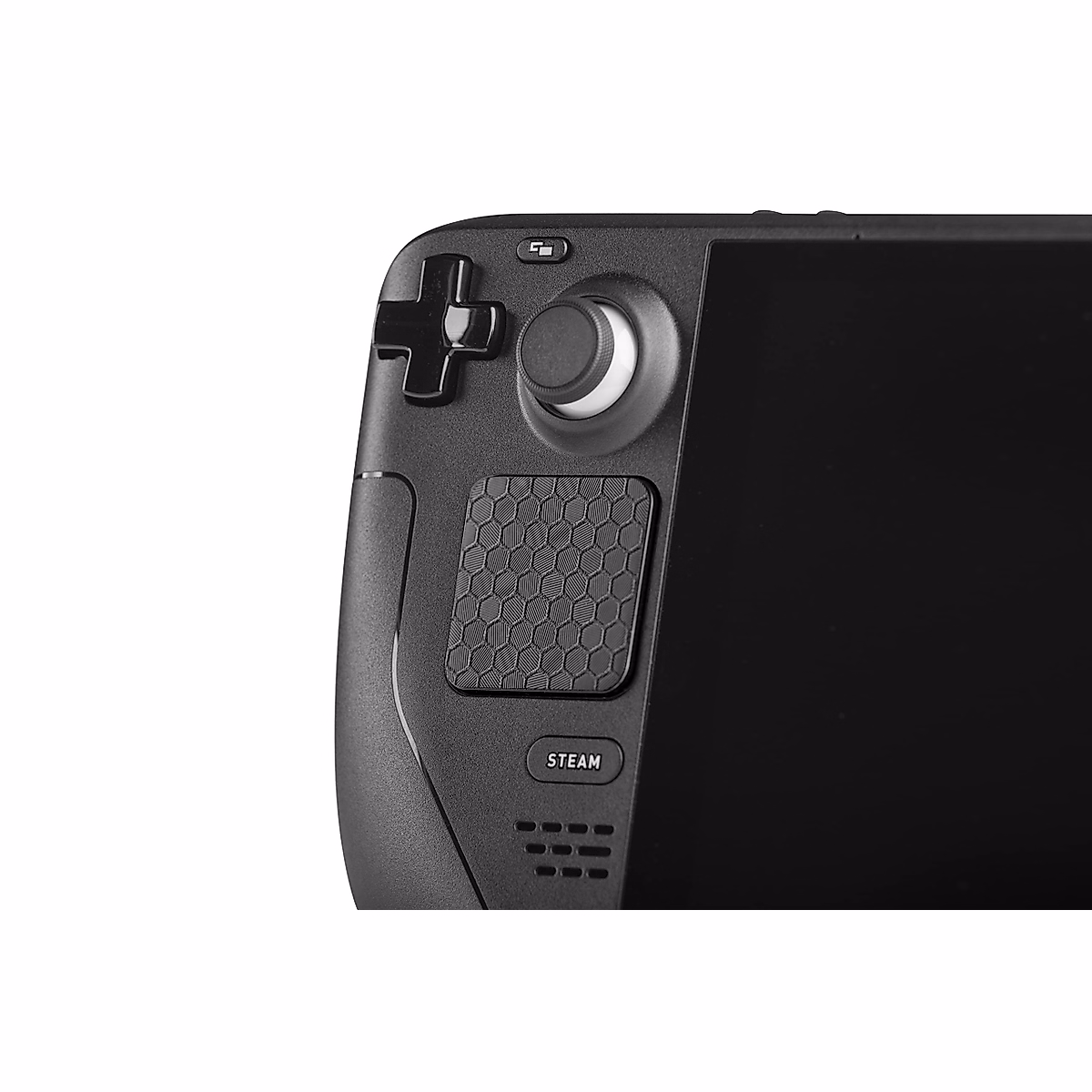 TouchProtect Front & Back Set for Steam Deck - Front trackpads and back button TouchProtect included. (Hex Black)