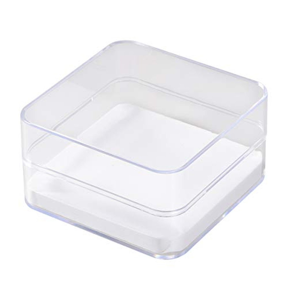POPETPOP Display Case- Transparent Display Box with EVA Foam Board, Storage Box for Specimen Display & Collectibles
