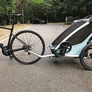 Bike Trailer Hitch Cup for Thule Chariot Sports Cross Lite Courier Coaster Cadence Cab Axle Mount Hitch Compatible with Electric Bike (1 Cup Mount)