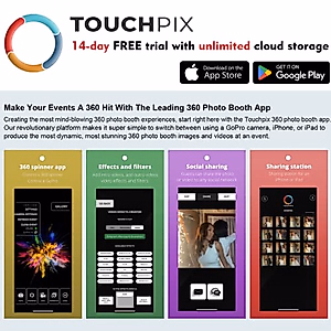 360 Photo Booth 360 Video Booth 360 Platform Remote Control Automatic Slow Motion 360 Spinner 360 Motorized SpinCam 360 Video Portable Selfie Platform for Weddings Parties Halloween Christmas achhago