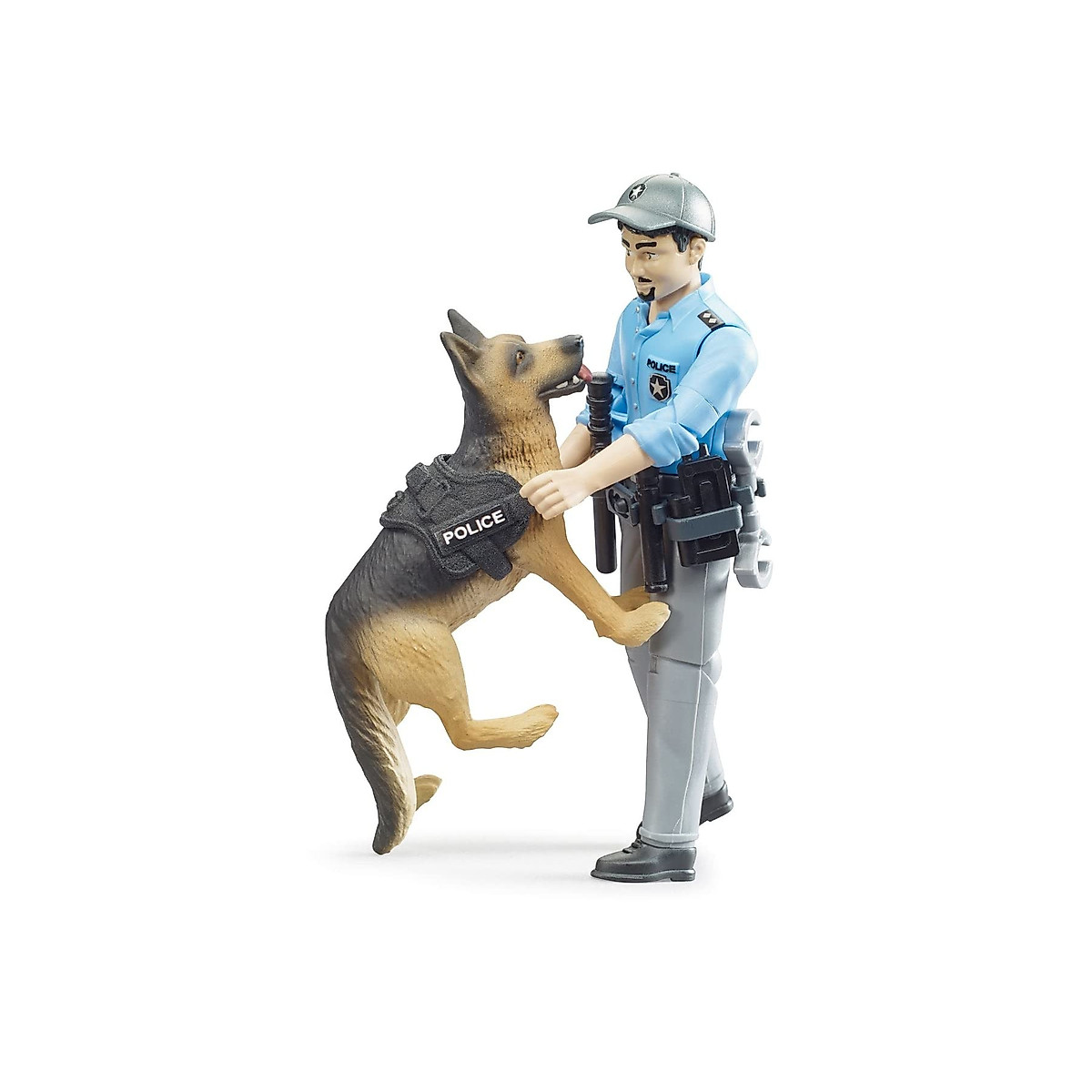 Bruder 62150 bworld Policeman with Dog