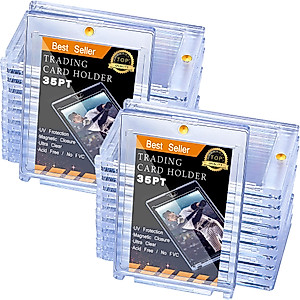 30 Pieces Magnetic Card Holders for Trading Cards, 35 pt Baseball Card Protectors,Trading Card Protector,Acrylic Hard Cards Sleeves Case for Baseball Football Sports Game Card Storage and Display