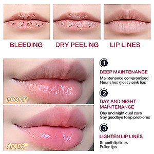 BINGBRUSH 3Pcs Color Changing Lipstick,Red Pink PH Mood Long Lasting Labiales Lip Care Moisturizer Lip Balm Korean Magic Lip Gloss Lip Tinted Stain Makeup Lipstick Set for Women
