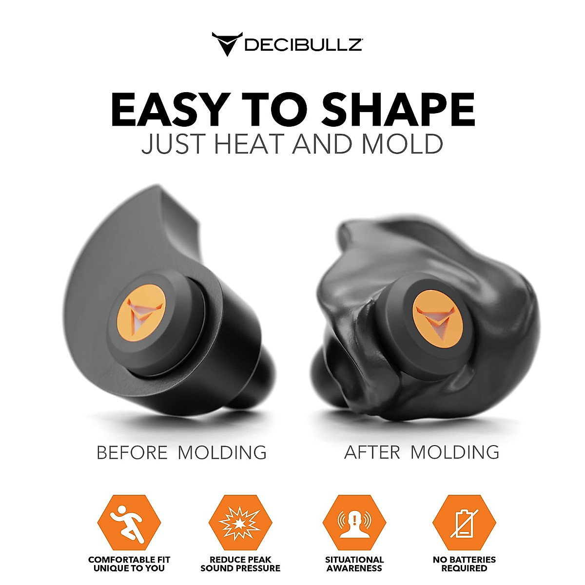 Decibullz - Custom Molded Percussive Filters, Custom Molded Hearing Protection