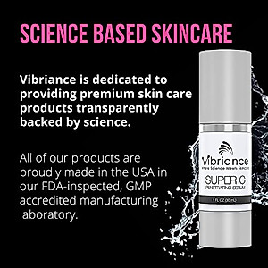 Vibriance Super C Serum for Mature Skin, All-In-One Formula Hydrates, Firms, Lifts, Targets Age Spots, Wrinkles, and Smooths Skin, 1 fl oz (30 ml), Pack of 1