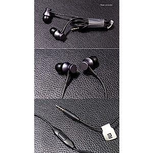 Xiaomi Mi in-Ear Headphones Basic, Piston in-Ear Headphones Earphones Earbuds Headset with Remote & Mic, Black