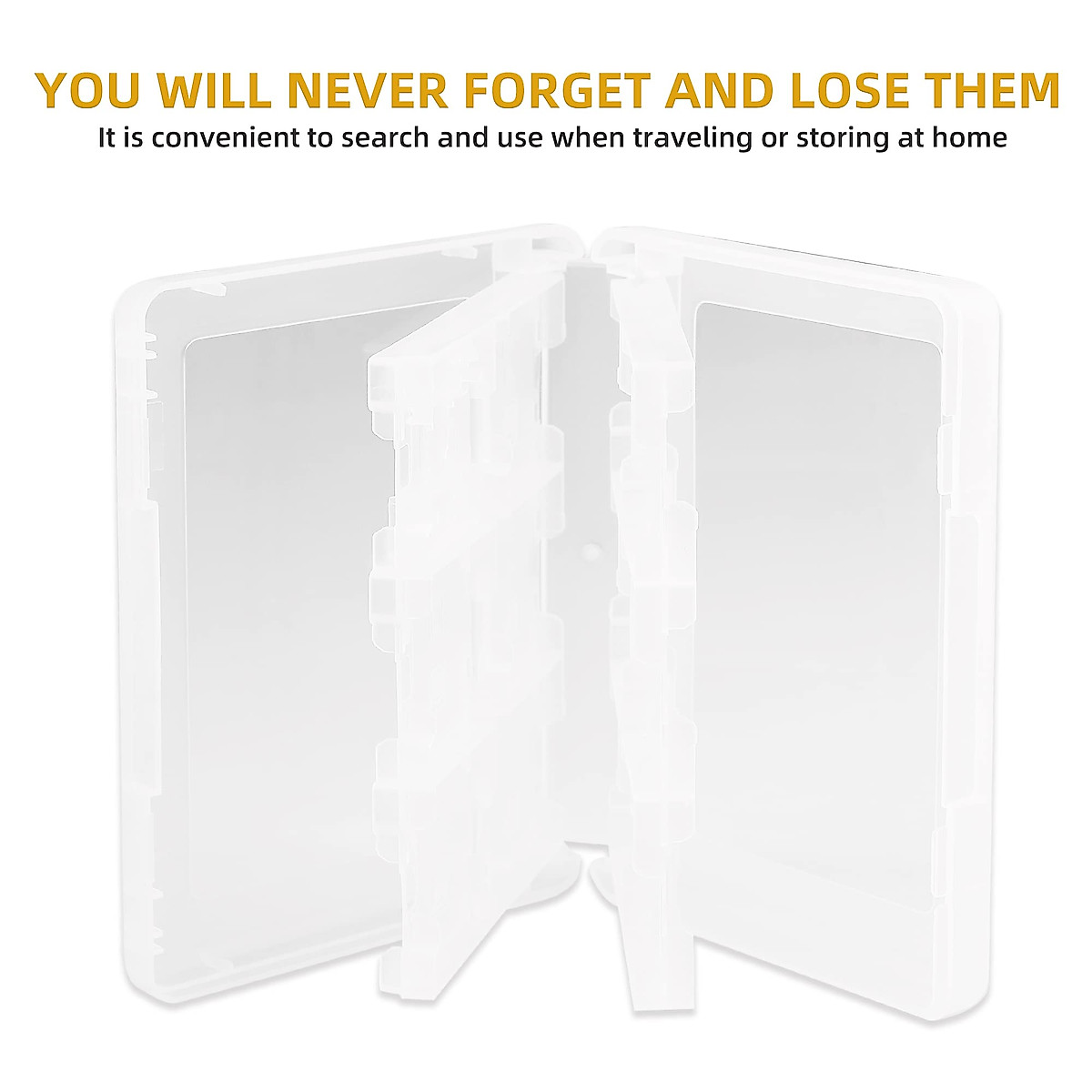 3DS Game Holder Card Case, 28-in-1 Game Holder Card Case Compatible with Nintendo NEW 3DS / NEW 3DS XL / 3DS / 3DS XL / DSi / DSi XL / DS / NEW 2DS /NEW 2DS XL / 2DS/ 2DS XL Catridge Storage Box (White)