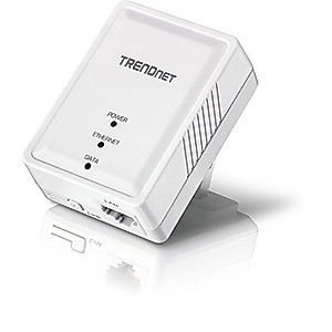 TRENDnet Powerline 500 AV Nano Adapter, TPL-406E, Includes 1 x TPL-406E Adapter, Cross Compatible with Powerline 600/500/200,Windows 10, 8.1, 8, 7, Vista, XP, Ethernet Port, Plug & Play Install White