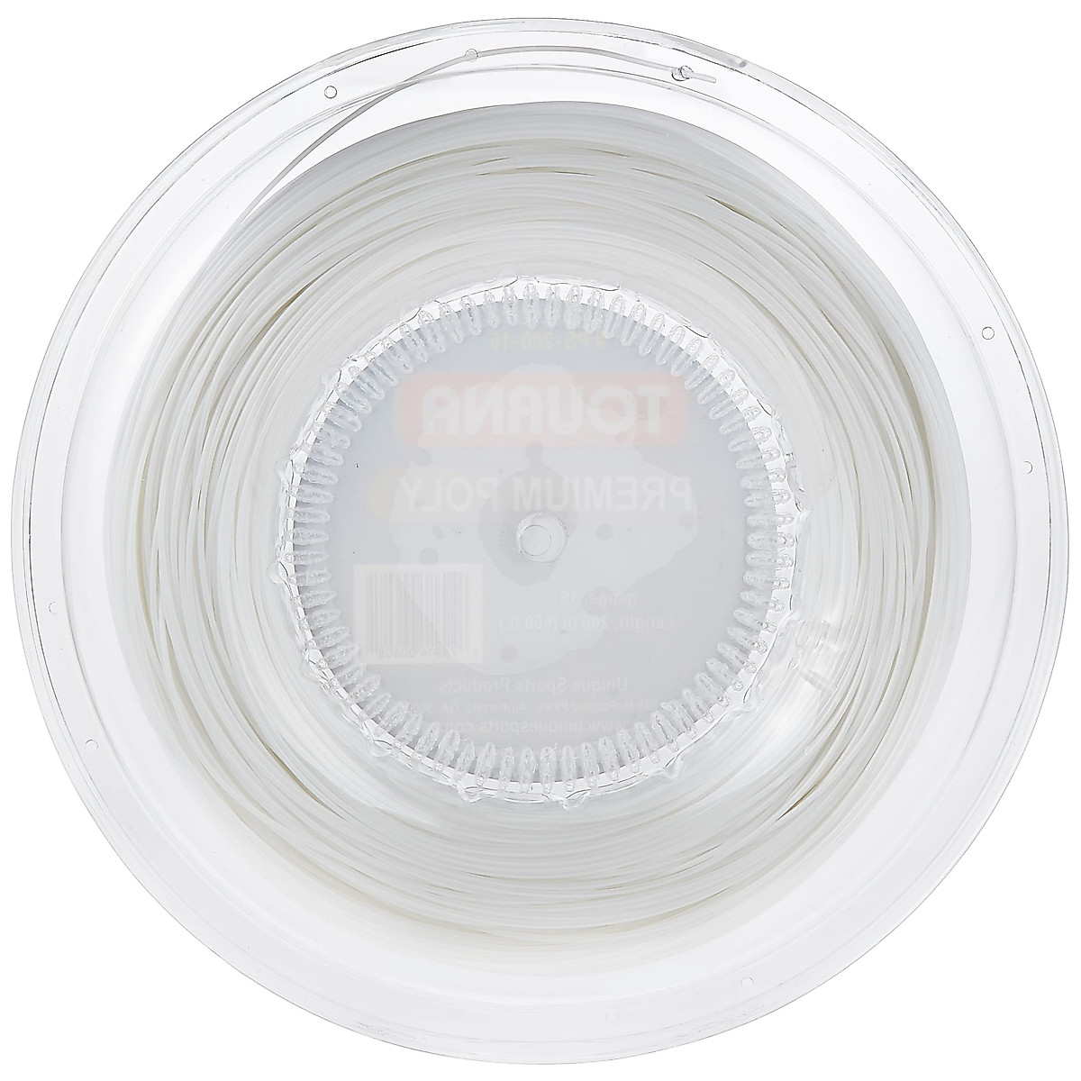 Tourna Premium Poly 17g Reel Tennis String, Pearl