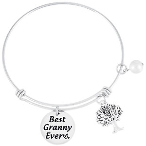 Kivosliviz Granny Gifts Bracelet Gift for a Granny Best Granny ever Bangle Bracelet Granny Jewelry Worlds Best Granny Bracelet