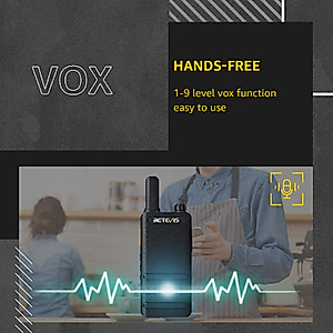 Retevis RT22P Walkie Talkie,New Version of RT22(2.0),Compact Ultra-Thin FRS Two-Way Radios, USB-C Charger,1620mAh Battery Life,Walkie Talkies Rechargeable for School Hotel Restaurant(20 Pack)