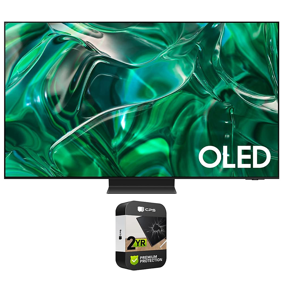 SAMSUNG QN55S95CAFXZA 55 inch HDR Quantum Dot OLED Smart TV 2023 Bundle with 2 YR CPS Enhanced Protection Pack