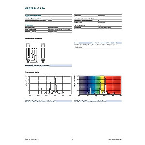 Philips Lighting 383257 PL-C Linear Compact Fluorescent Lamp 13 Watt 4-Pin G24q-1 Base 925 Lumens 82 CRI 2700K Incandescent White Alto
