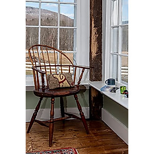 Chandler 4 Corners Artist-Designed Yellow Lab Begging Hand-Hooked Wool Decorative Petite Throw Pillow (8” x 12”)