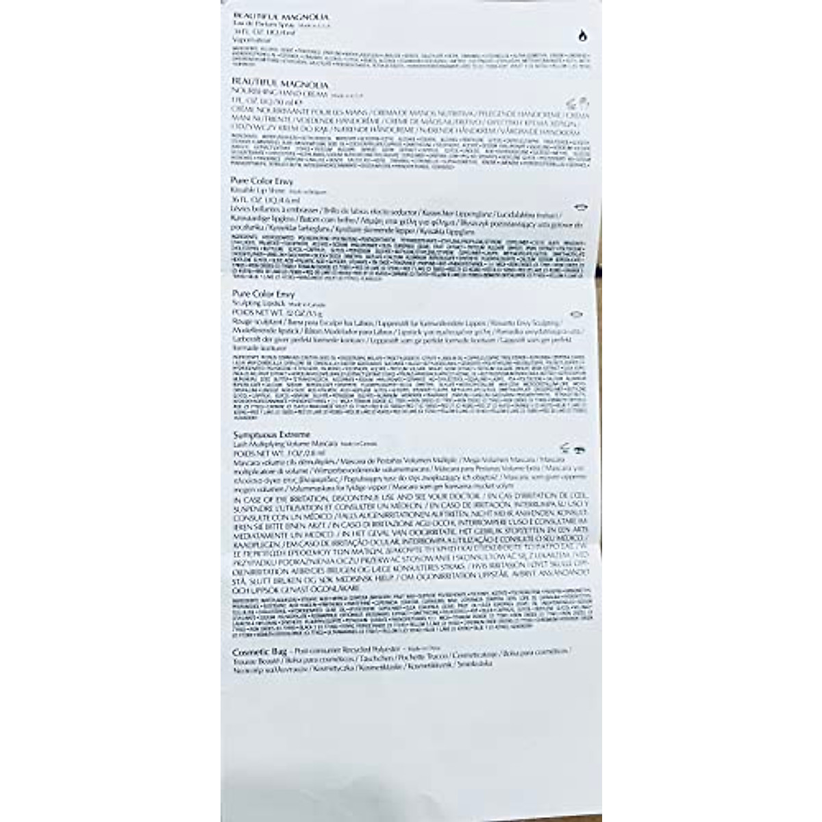 Estee Lauder 6 PC Beautiful Magnolia perfume body lotion lip gloss mascara Holiday 2022 Set