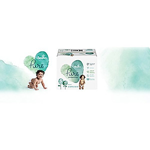 Pampers Pure Disposable Baby Diapers, Hypoallergenic and Fragrance Free Protection, Size 5, 44 Countm Super