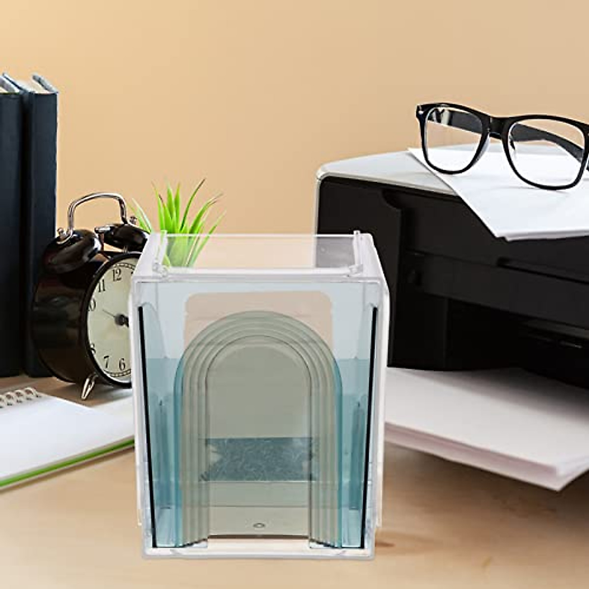 Plastic Tea Bag Organizer Clear Tea Bag Holder for Kitchen Pantry Cabinets Countertops Sugar Packet Coffee Condiment Spices Pouches Blue