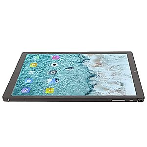 Naroote 10.1 Inch Tablet 2560x1600 Resolution Dual Cards Dual Standby Tablet PC Black 2MP Front 5MP Rear 100-240V for Android 12 for Reading (US Plug)