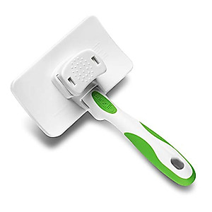 Andis Pet Self-Cleaning Animal Slicker Brush (40160), Silver