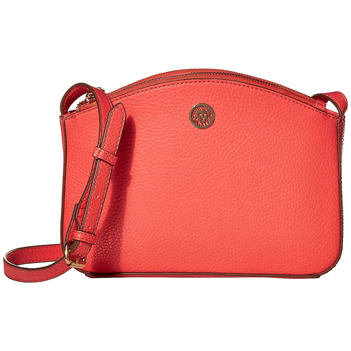 Anne Klein Triple Crossbody Hot Coral One Size