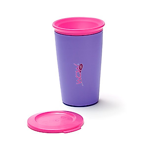 Wow Cup for Kids Original 360 Sippy Cup, Purple with Pnk Lid, 9 oz