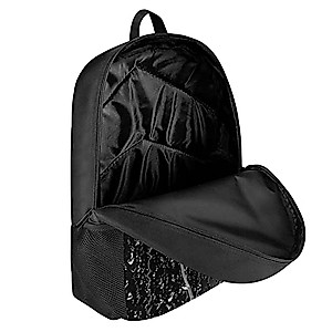 Ystardream Goth Rose Backpack for Kids Women Girls kids School Personalized Laptop iPad Tablet Travel School Bag