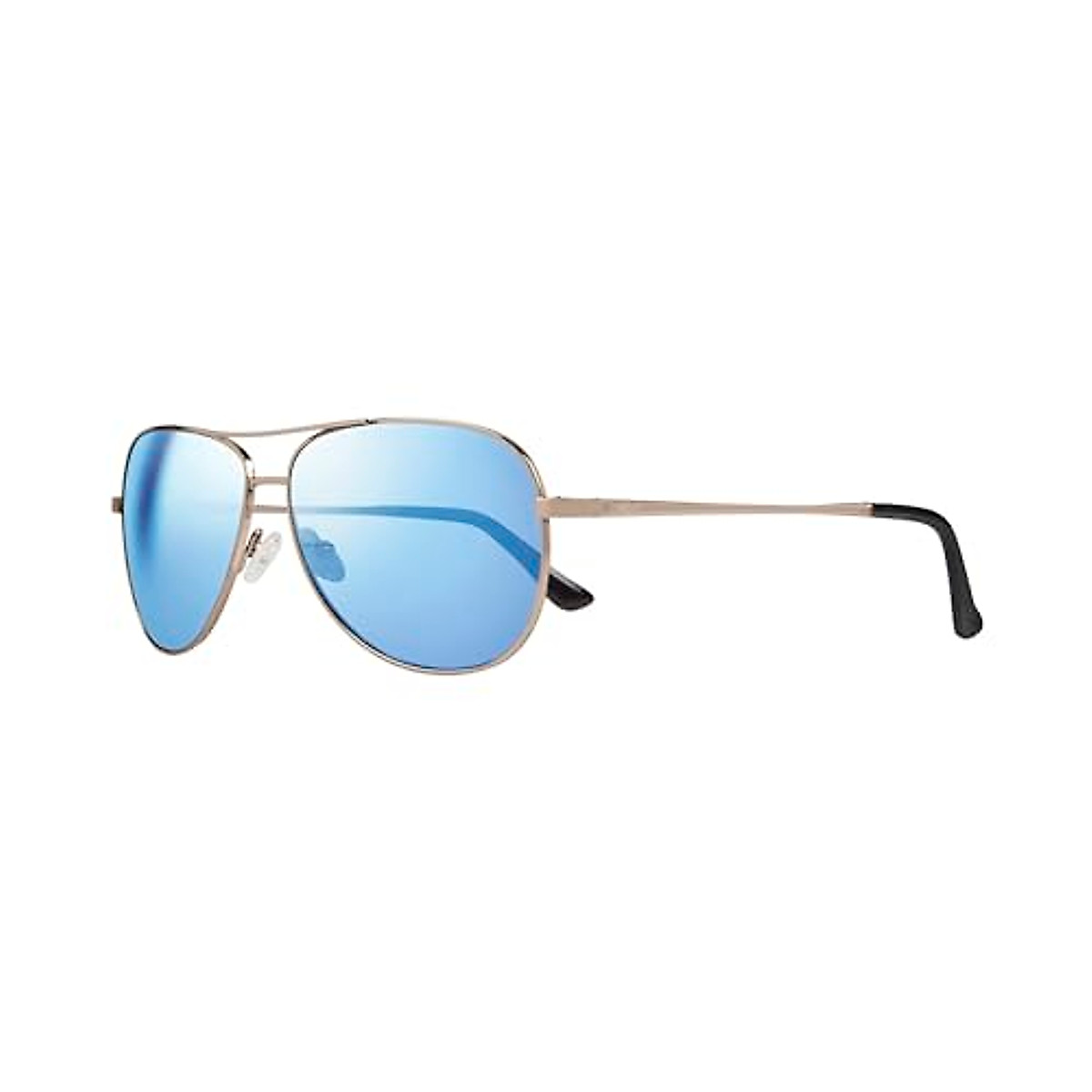 Revo Sunglasses Relay Petite: Women's Polarized Lens with Small Metal Aviator Frame, Gold Frame with Blue Water Lens