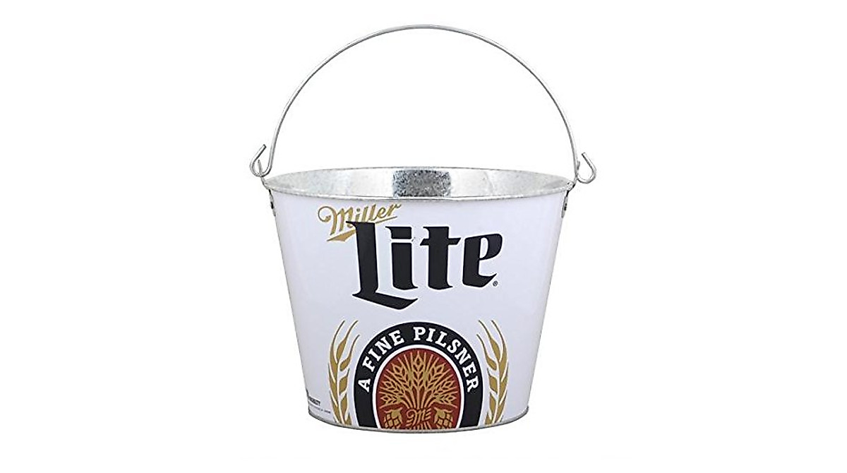 Miller Lite Throwback Beer Ice Bucket - Keep Beers Cold in Style