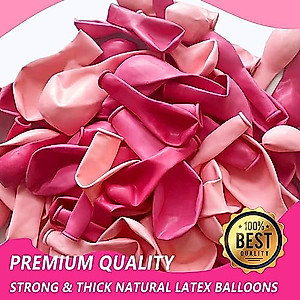 Hot Pink Princess Balloons Balloon Garland Arch Kit Birthday Party Supplies Decorations, Hot Pink Balloon Garland Arch Kit, Pink Balloons Decorations for Birthday Party