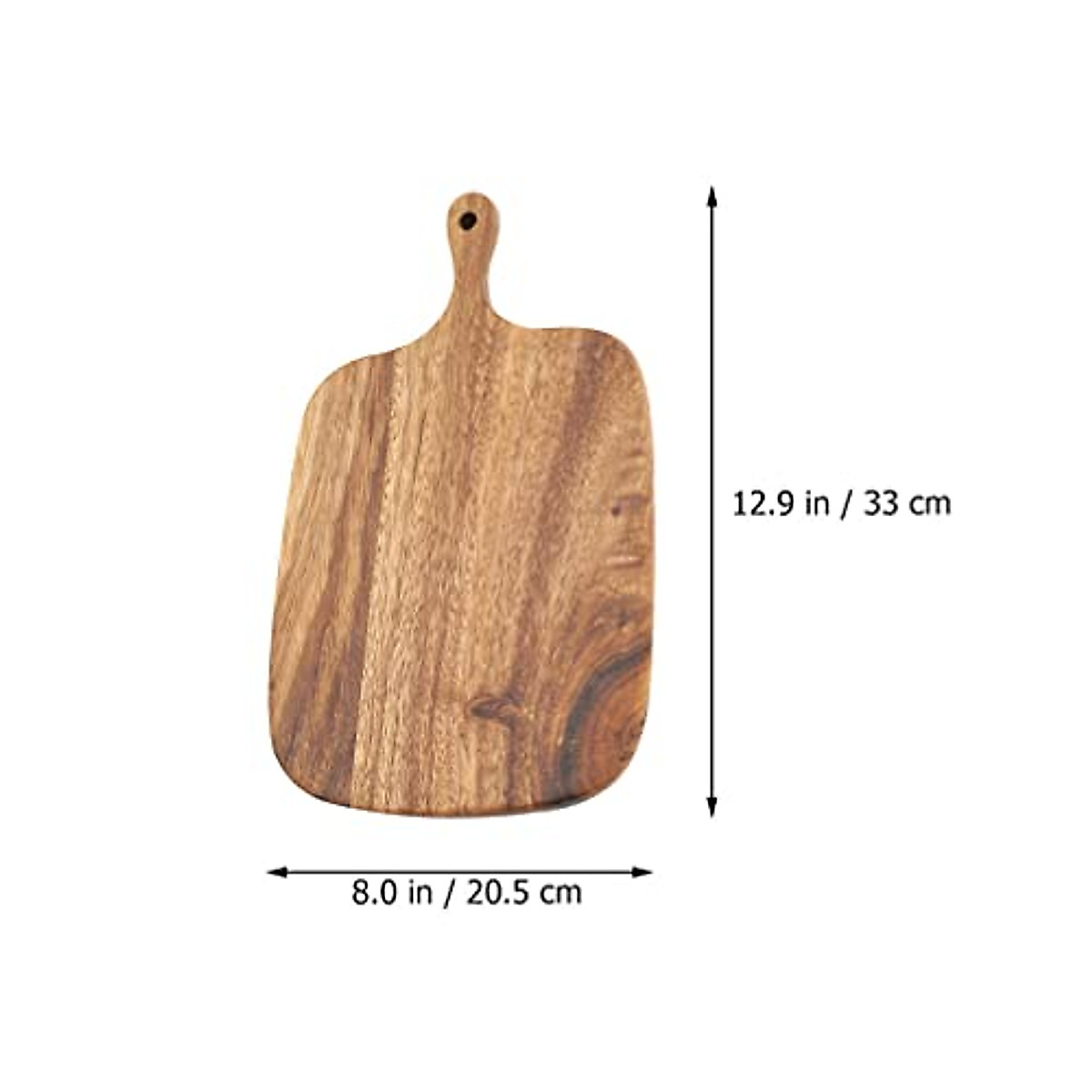 Wood Cutting Board with Handle Wooden Chopping Board Pizza Paddle Meat Bread Serving Board Charcuterie Board Chopping Blocks Dessert Tray for Fruit Vegetables Cheese