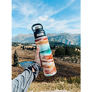 Tervis Sara Berrenson Painted Canyon Water, 24oz Wide Mouth Bottle, Stainless Steel