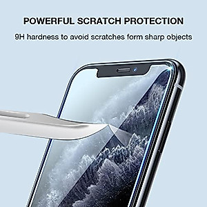 KKM [3 Pack] Screen Protector Compatible for iPhone 11 Pro Max/iPhone XS Max 6.5-inch, HD Tempered Glass Screen Protector, Easy Installation, Anti Scratch, Work with Most Case