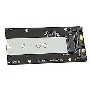 Gaeirt SSD Converter Adapter, Mass Storage Interface SSD Converter Card Easy to Use PCB Material for B Key M.2 NGFF SSD