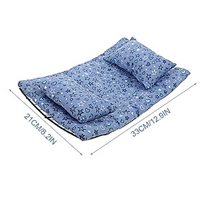 NUOBESTY Bearded Dragon Bed Reptile Hammock Cotton Lizard Cushion Pet Mat Hermit Crab Climbing Toys Tank Accessories for Habitats