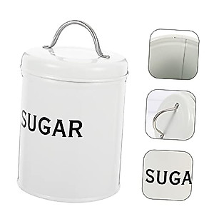 NOLITOY food storage jar loose tea jar tea flour canister candy jar with lid food containers with lids containers for food Candy Holder Decorative Tea Holder Metal Tea Holder crisper