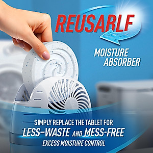 DampRid Moisture Absorber Drop-In Tablet Refill Pack, Fresh Scent, 15.8 oz., 4 Pack, Attract and Trap Excess Moisture and Eliminate Musty Odors for Cleaner, Fresher Air