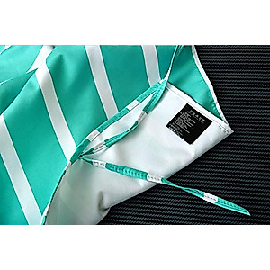 VOCOOL Beach Chair Towel Chaise Lounge Cover with Pockets Pool Chair Towel for Outdoor Patio Garden-Green