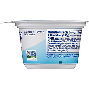 FAGE Total Greek Yogurt, 5% Whole Milk, Plain, 5.3 oz